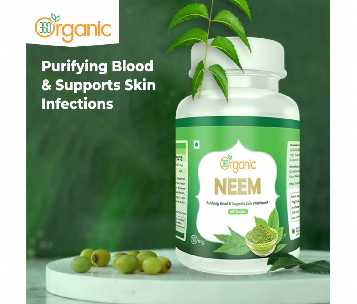 Ayurscape | Buy 360 Degree Organic Neem 60 Tablets Online